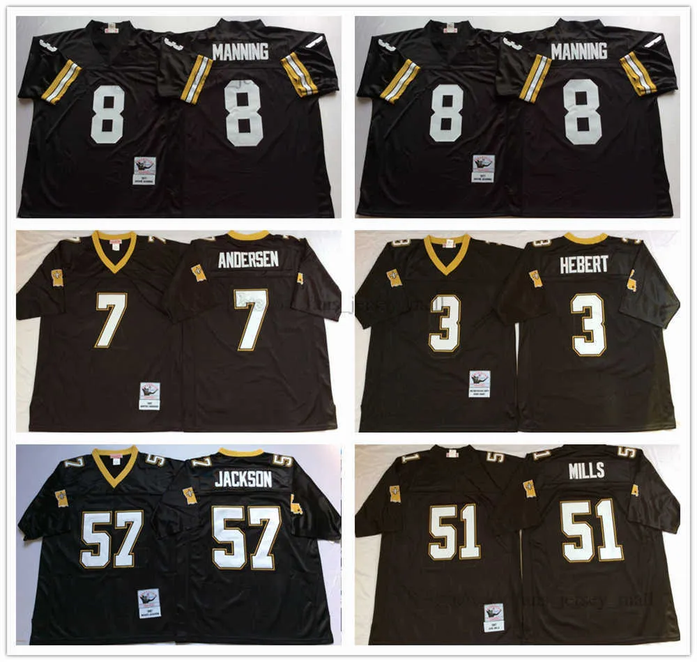 NCAA Vintage Football 57 Rickey Jackson Jersey 8 Archie Manning 7 ...