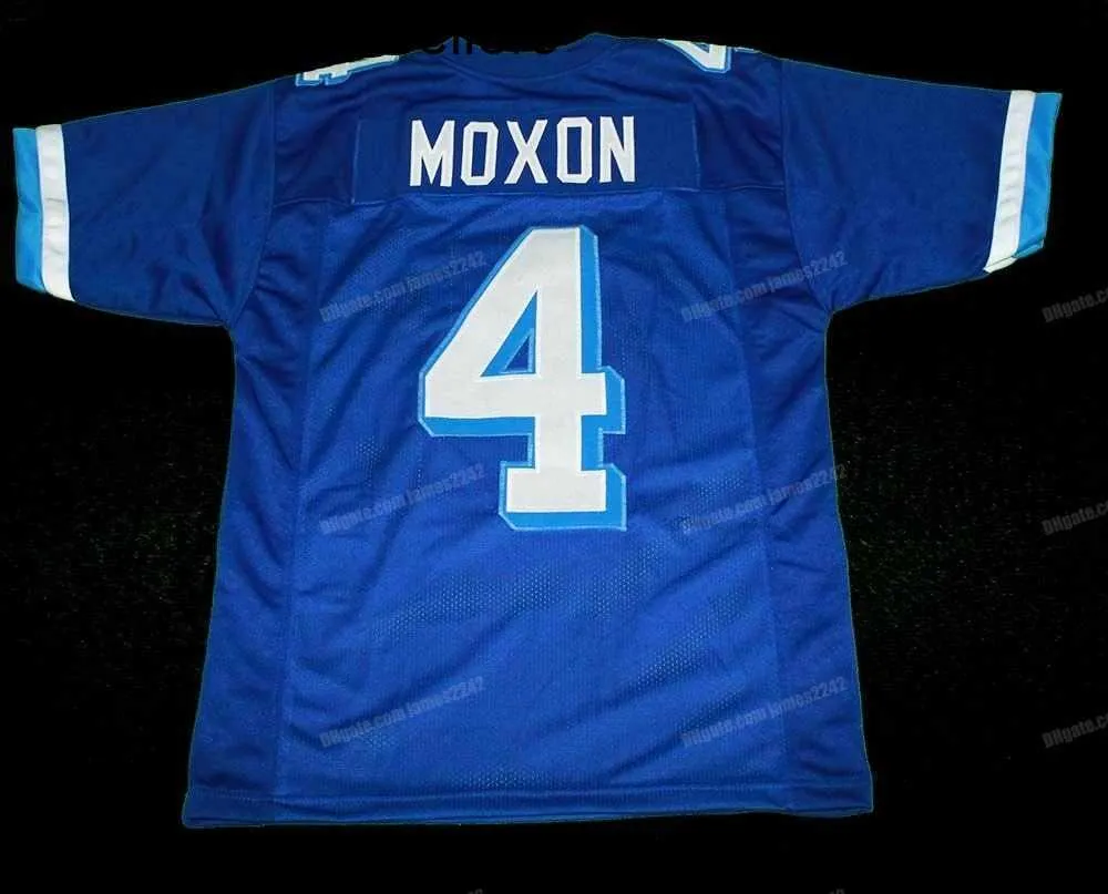 Custom Jonathan Moxon #4 Varsity Blues Movie Football Jersey Men's Sewn ...