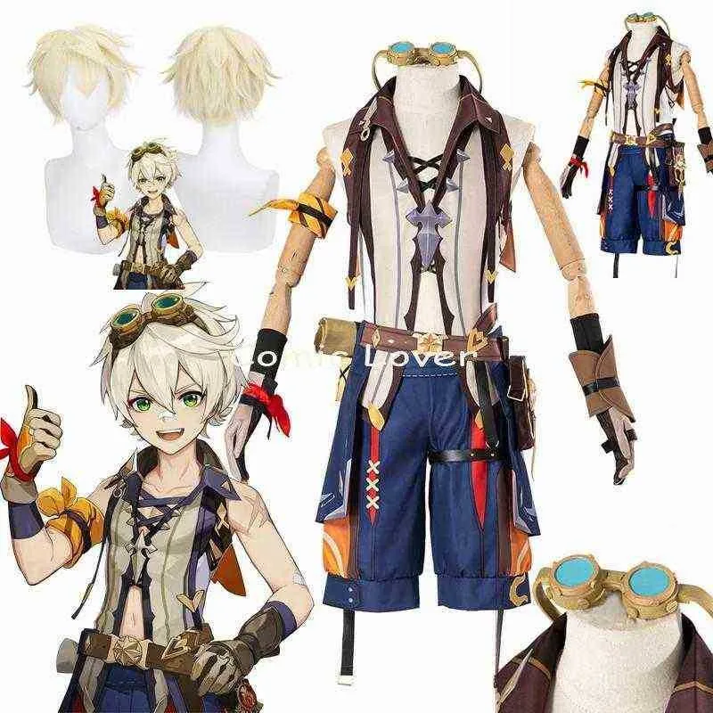 Bennett Cosplay Costume For Genshin Impact Fans Wig, Uniform, Party ...
