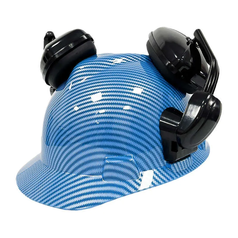 Industrial Safety Hard Hat with Earmuffs - CE Certified Construction ...