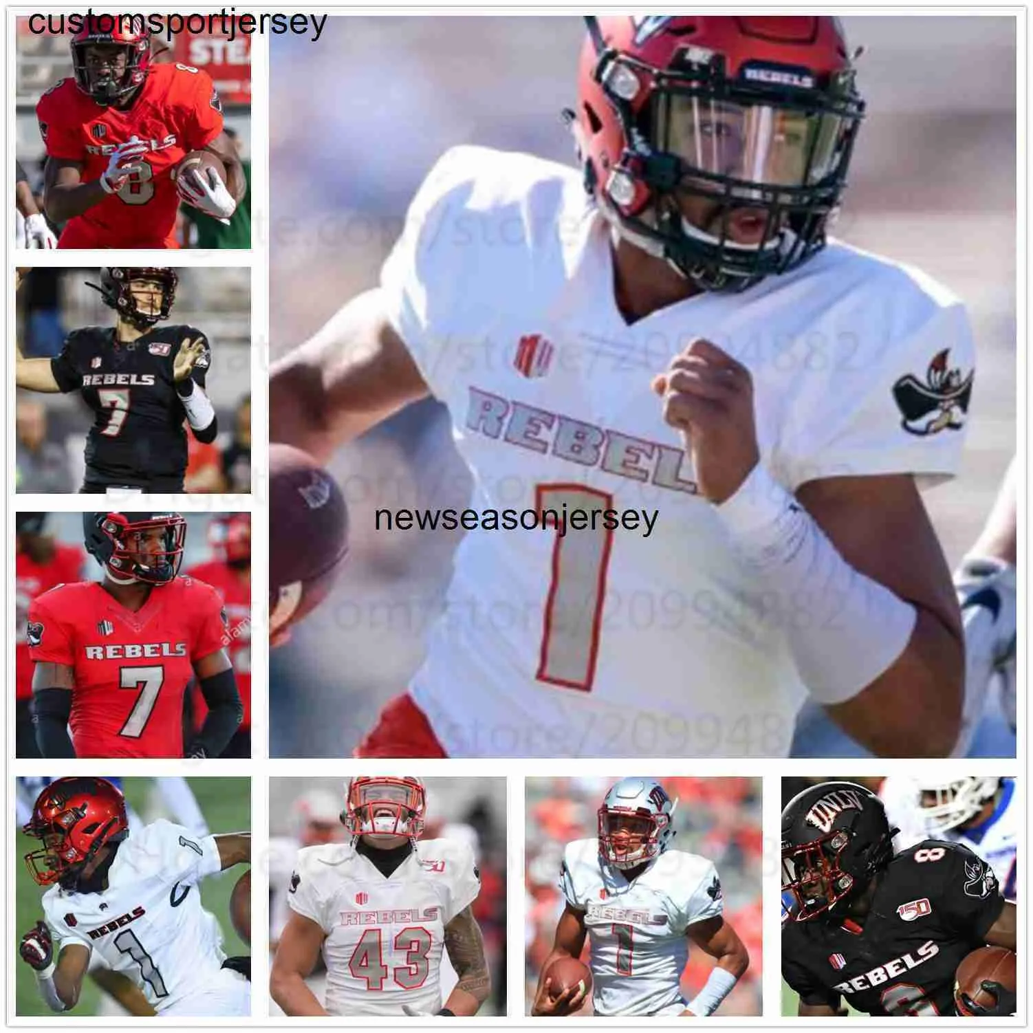 DHgate.com:UNLV Rebels Custom Football Jersey - Men's Youth - Oblad ...