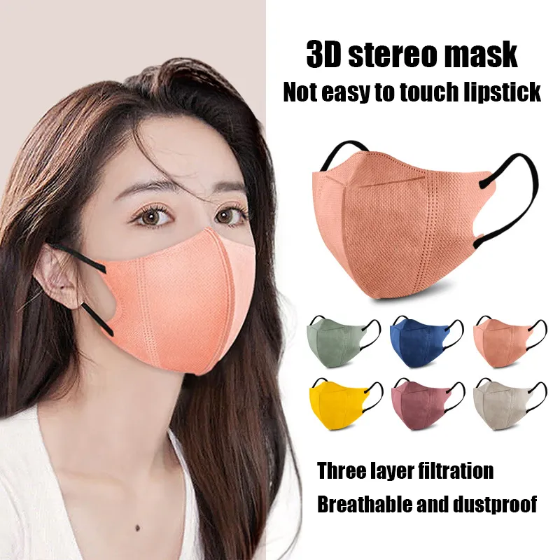 New Disposable Kn95 Mask 3d Morandi Respirator Adult Three Dimensional ...