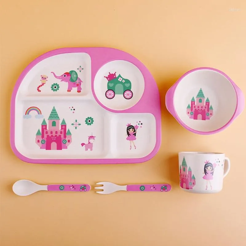 Cutipol Goa Flatware Set Toddler Kids Bamboo Dinnerware Set Cartoon ...
