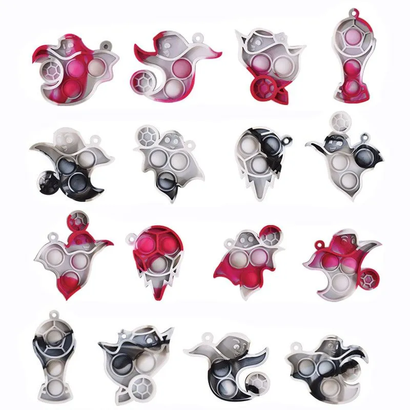 Qatar World Cup Bubble Button Silicone Beads For Keychains Fidget Toy ...