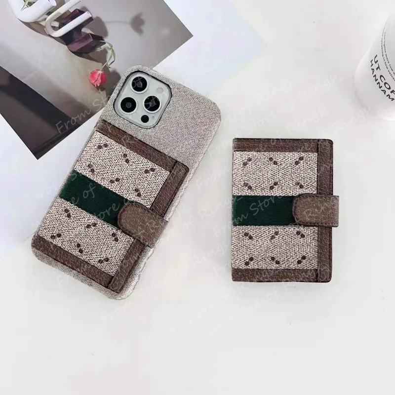 Designer Phone Wallet Case With Card Holder, Premium Leather Cover For ...