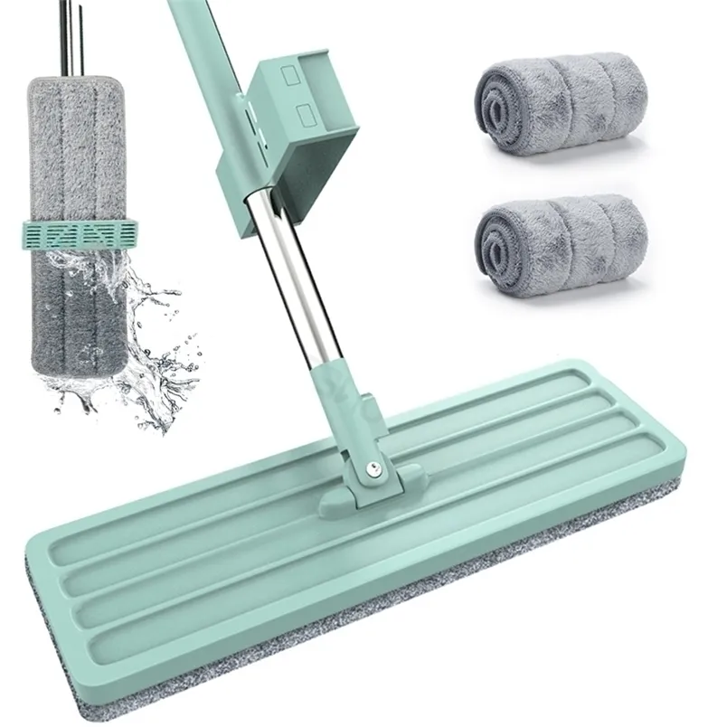 Self-Wringing Flat Mop - Hands-Free Washing & Squeeze Mop for Home ...