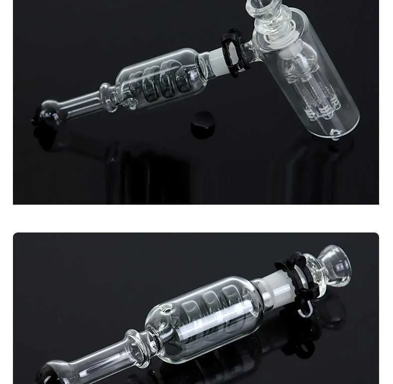 Freezable Glycerin Coil Bubbler Smoking Pipes Black Tree Perc Bubblers ...