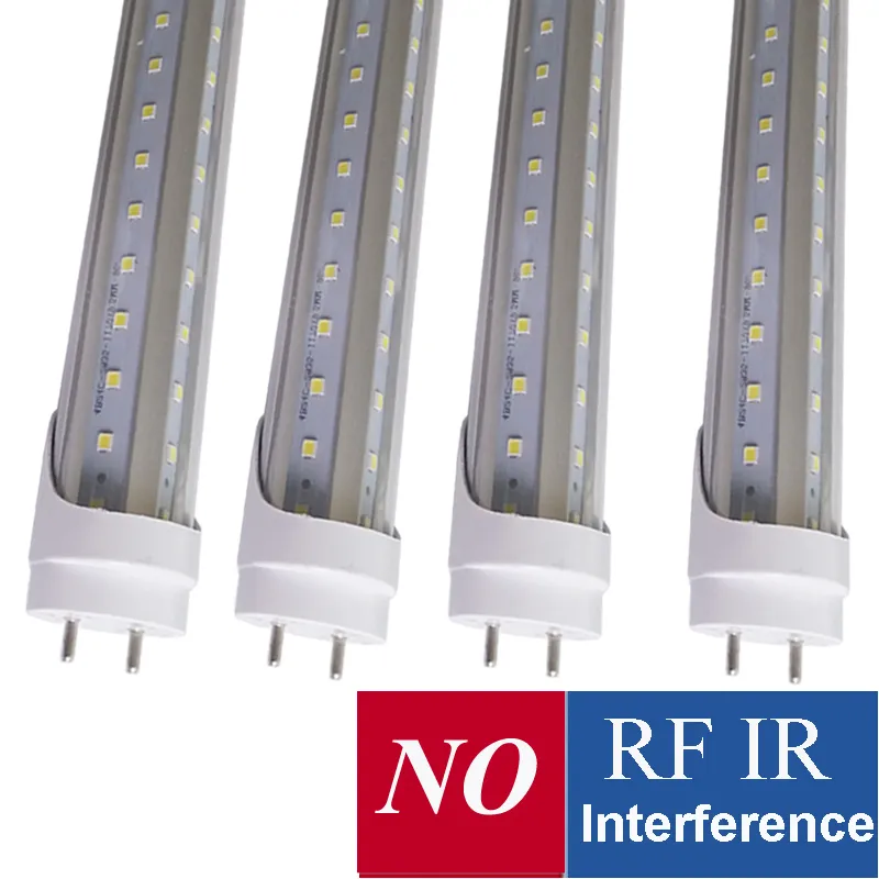 4Ft LED Light Tubes 36W 2 Pin G13 Base Cool White 6000K Clear Cover ...