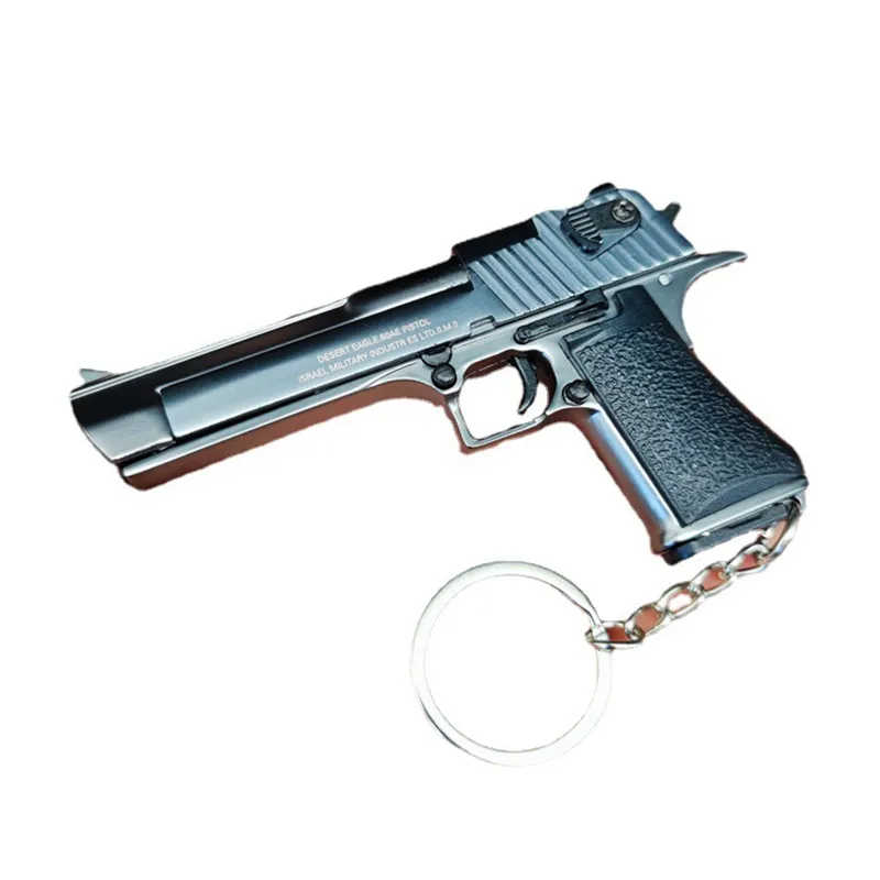 Gun Pendant Matte Metal Pistol Replica: Miniature Model Gun Toy ...