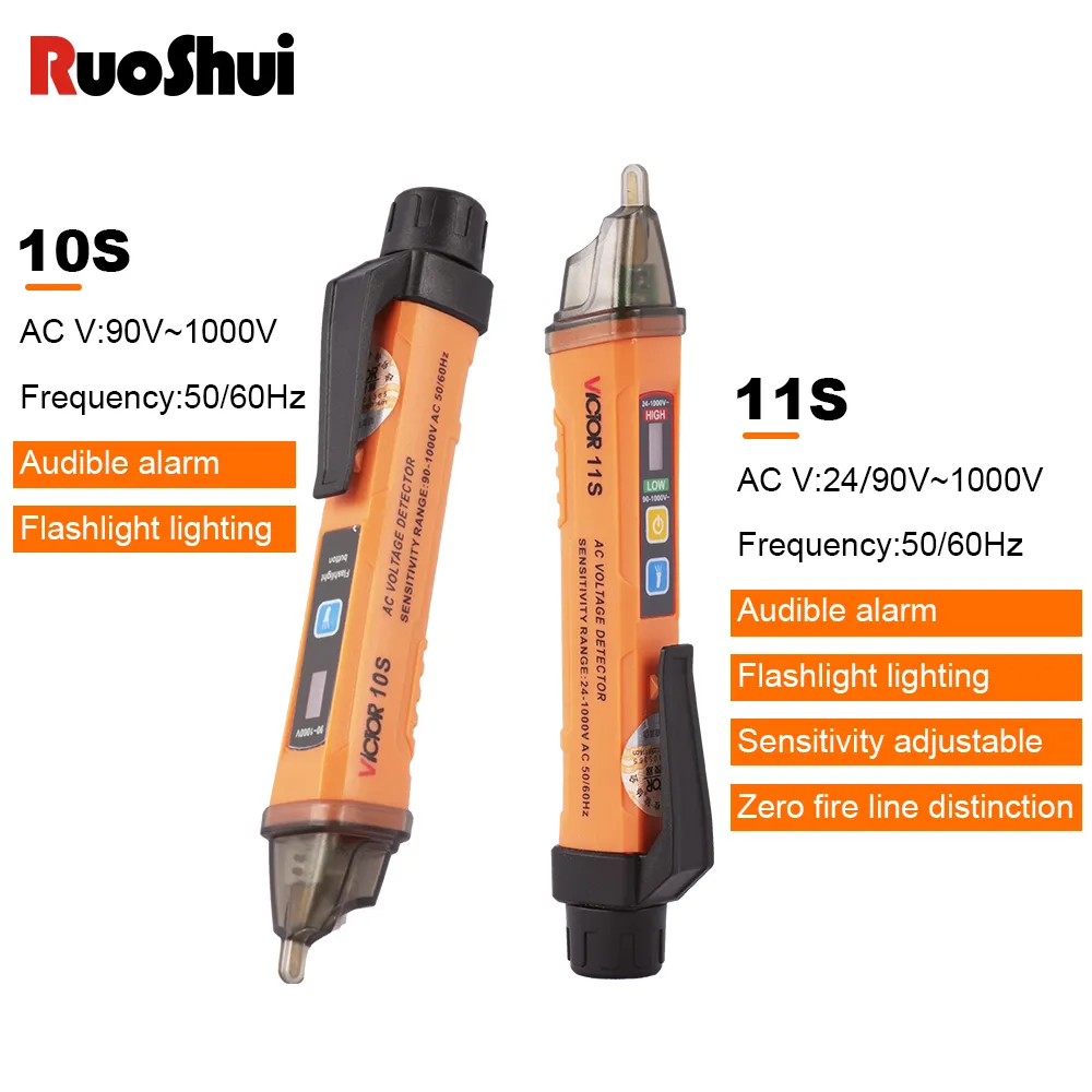 Non-Contact Voltage Tester - AC Voltage Detector with LCD, NCV ...