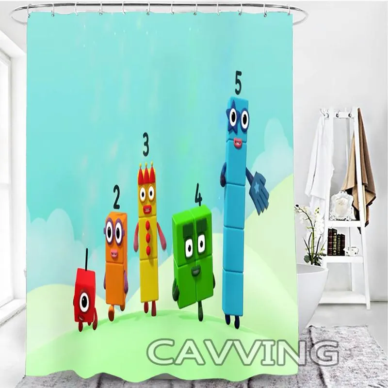 Shower Curtains Numberblocks 3D Print Waterproof Bathroom Curtain Anti ...