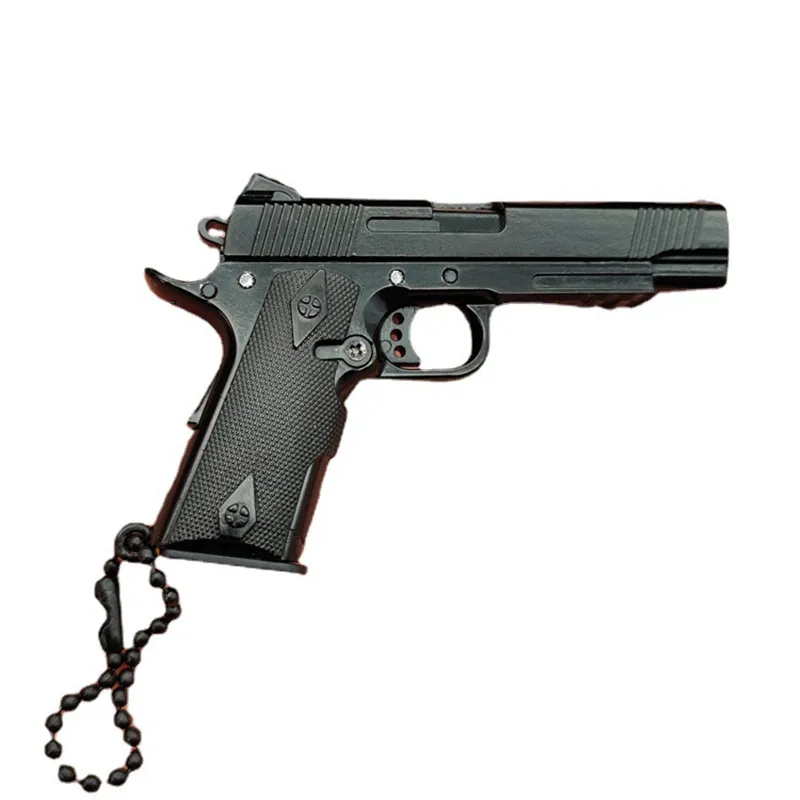 Real Gun Keychain: Miniature 1911 Style Pistol Keychain, Full Metal ...