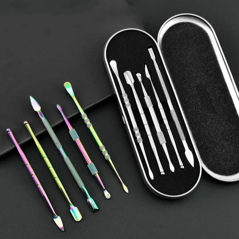 DHgate.com:Titanium Rainbow Dab Tool Set | Quartz Tip & Ceramic Scoop ...
