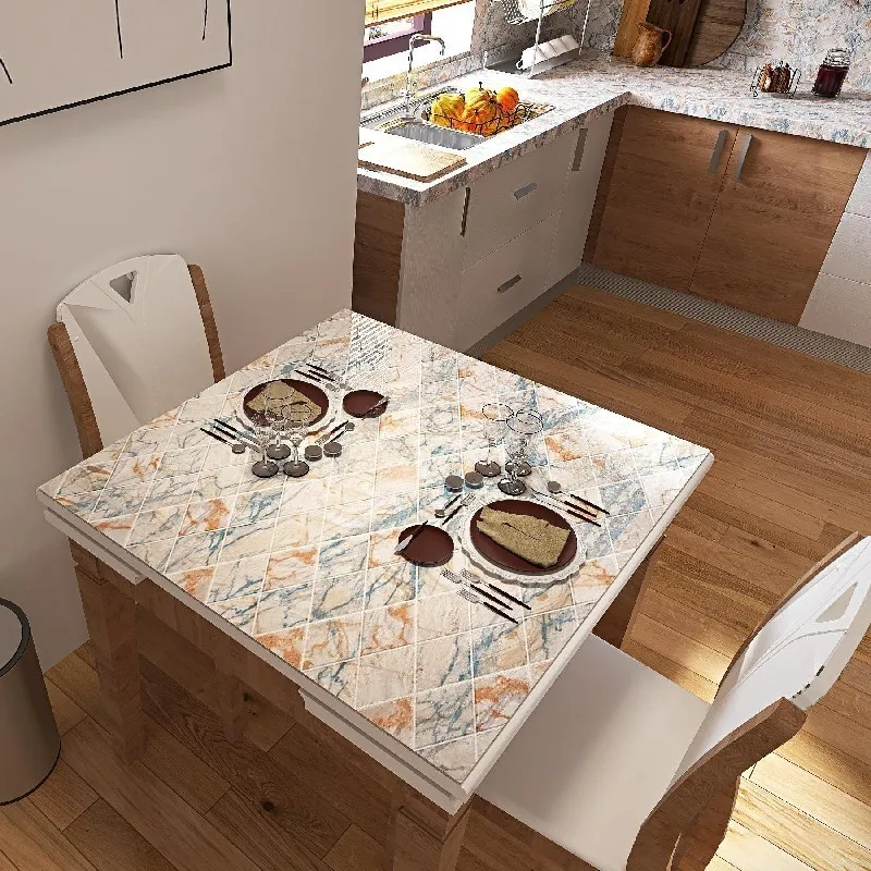 Wall Sticker Vinyl Waterproof Marble Self Adhesive PVC Film 23.6 in ...