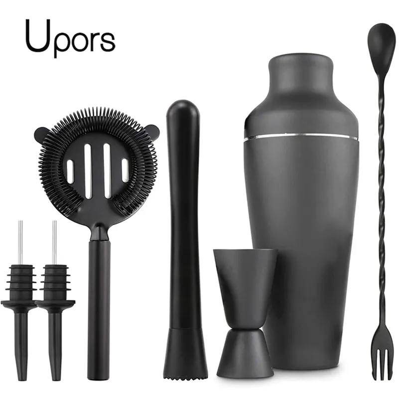Bartender Shaker Kit Matte Black Cocktail Shaker Set, Barware Tools ...