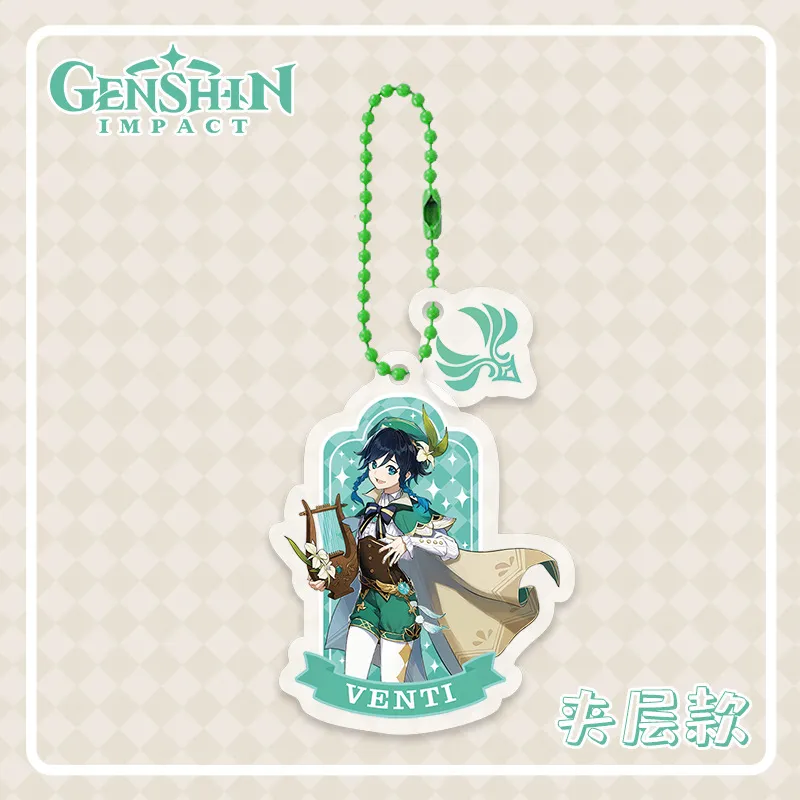 Anime Keychain Genshin تأثير Nilou Cyno Yelan Acrylic Interlayer Key ...
