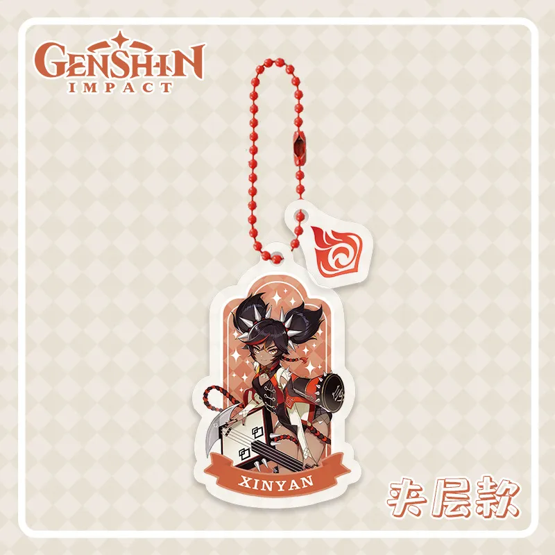 Anime Keychain Genshin تأثير Nilou Cyno Yelan Acrylic Interlayer Key ...
