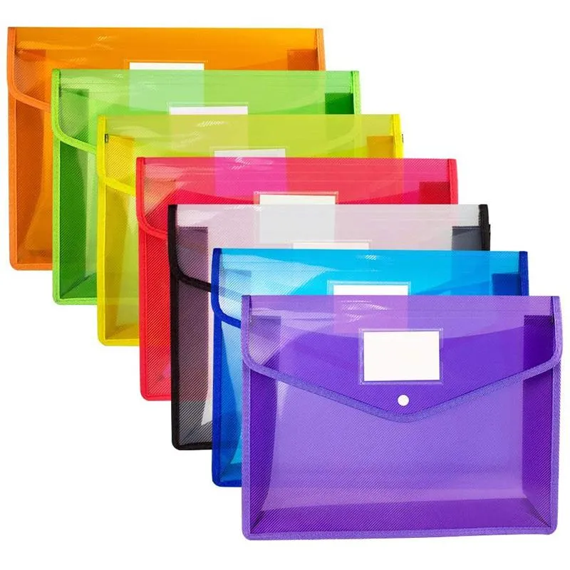 Wholesale Waterproof A4 Plastic Envelope File Wallet For Office Storage ...