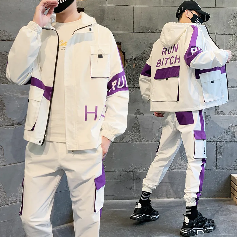 Men's Tracksuit Set: Autumn Streetwear Hoodie & Sweatpants - Hip Hop ...