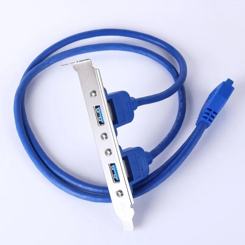 50cm USB 3.0 Back Panel Mount To 20pin Header Tech Cable With PCI ...