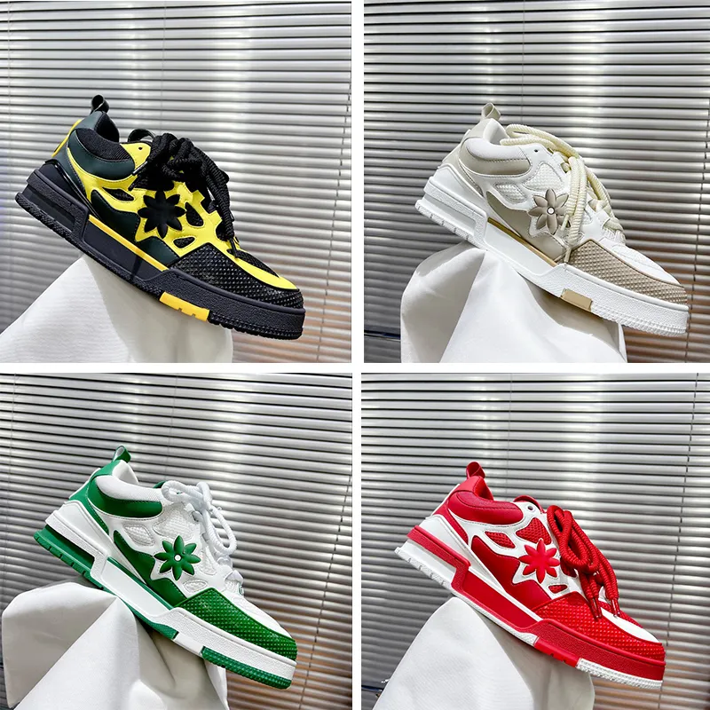 Bulk Designer Casual Shoes Men Sneakers Genuine Leather Rubber Platform ...