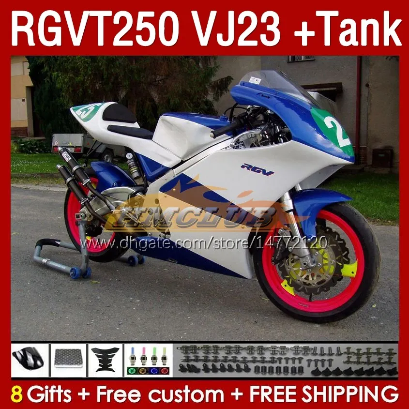SUZUKI RGV250CC 97 98 Full Rsv4 Fairing Kit & Tank In Blue/Black 161No ...