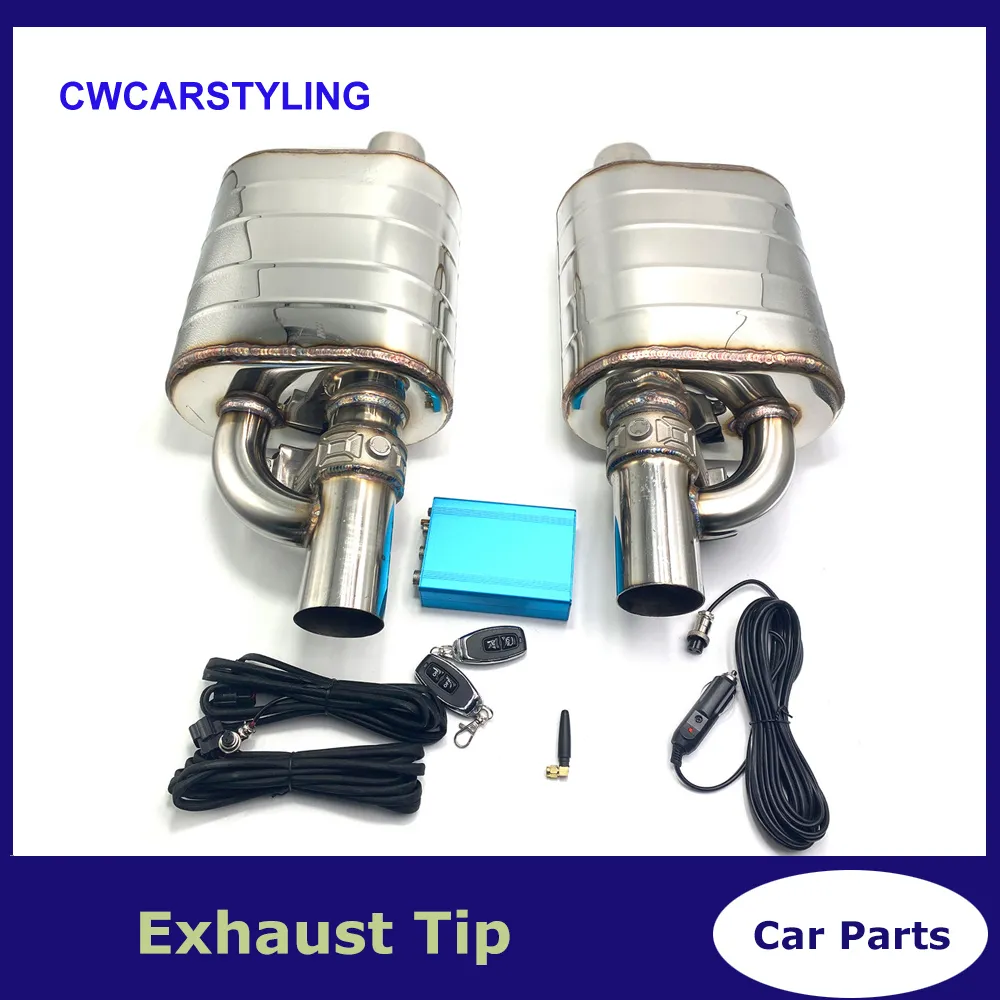 Adjustable Angle Exhaust Muffler System - Electric Valve Control Kit ...