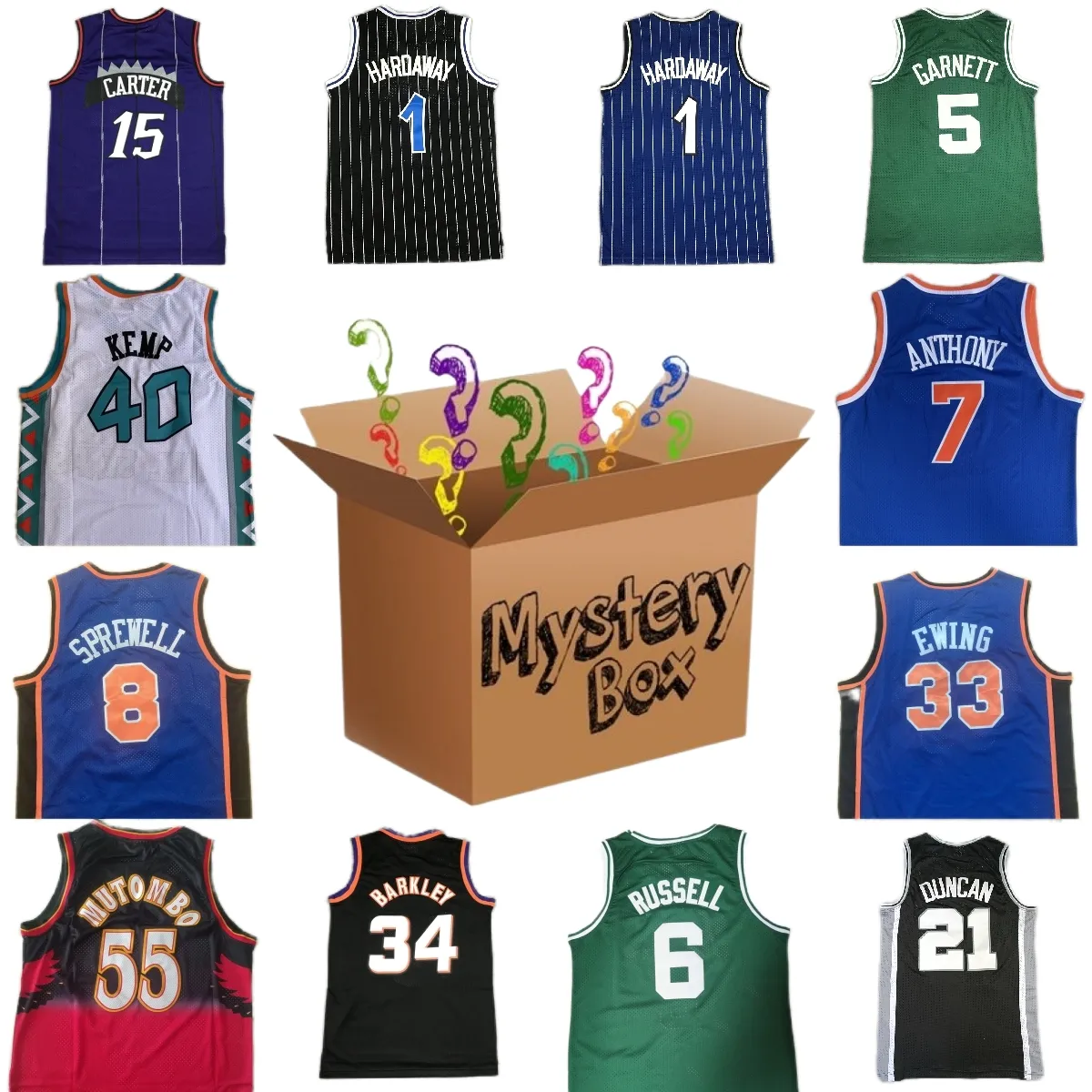 MYSTERY BOX Basketball Jerseys Mystery Boxes Sports Shirt Gifts For Any ...
