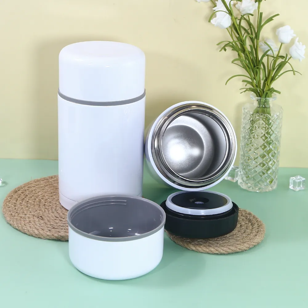 Sublimation Insulated Food Jar Braised Beaker Thermoses Stainless Steel ...