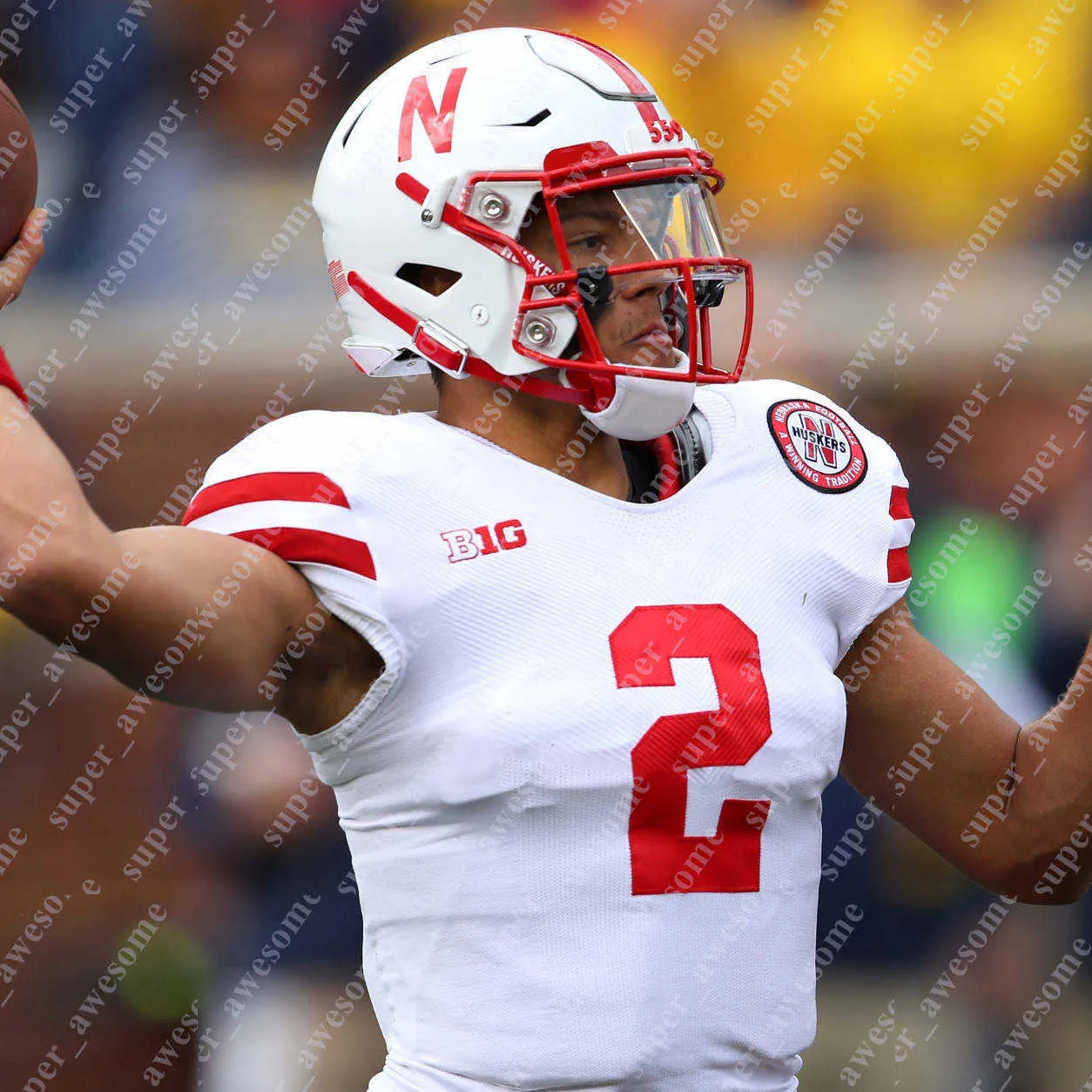 American College Football Wear Nebraska Cornhuskers Football Jersey ...