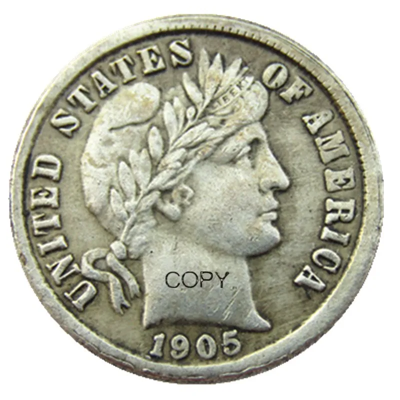 1905 Barber Dime Replica - Silver Plated Craft Coin - Ideal for ...