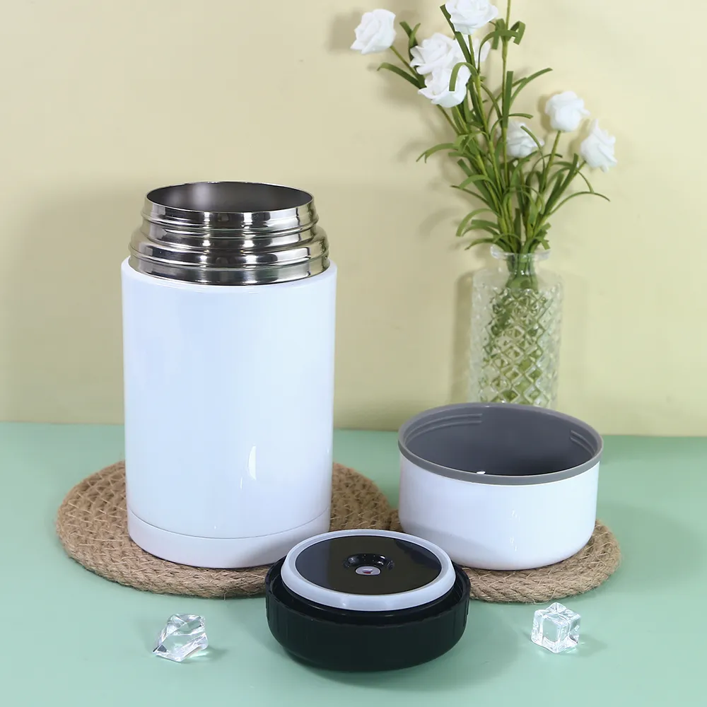 Sublimation Insulated Food Jar Braised Beaker Thermoses Stainless Steel ...