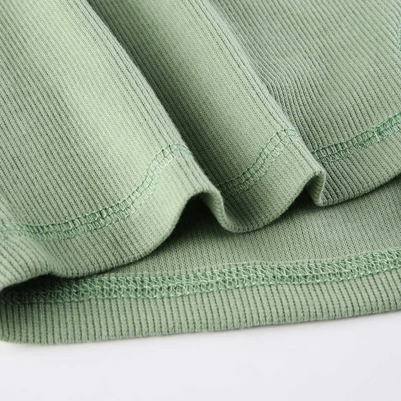 BIIKPIIKK Ribbed Solid Two Piece Set For Women Simple Casual Activewear ...