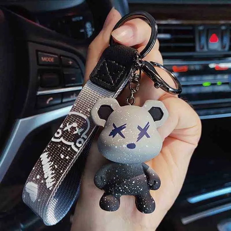 DHgate.com:Cartoon Bear Keychains, Resin Chameleon Pendant for Women ...