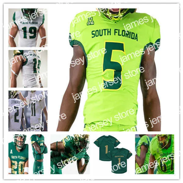 USF South Florida Bulls Football Custom College Jersey Choose Your ...