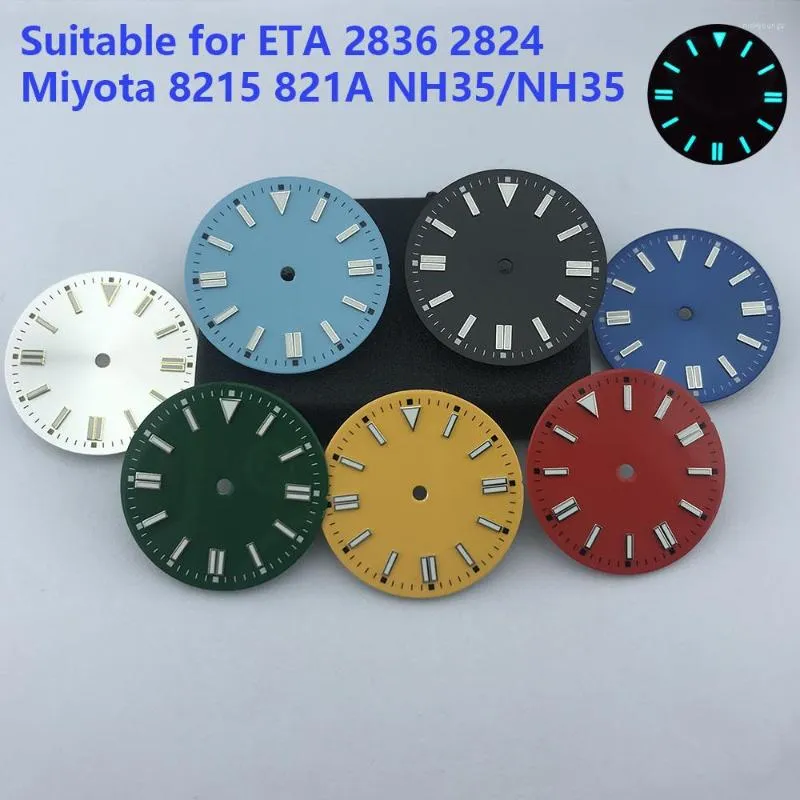 Watch Repair Kit - 28.5mm Luminous Blue Dial, Fits ETA 2824/2836 ...