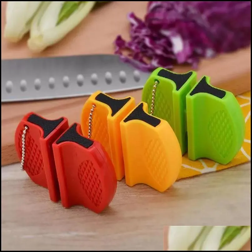 Coarse Knife Sharpener Hard Tungsten Steel Mini Ceramic Pocket Portable ...