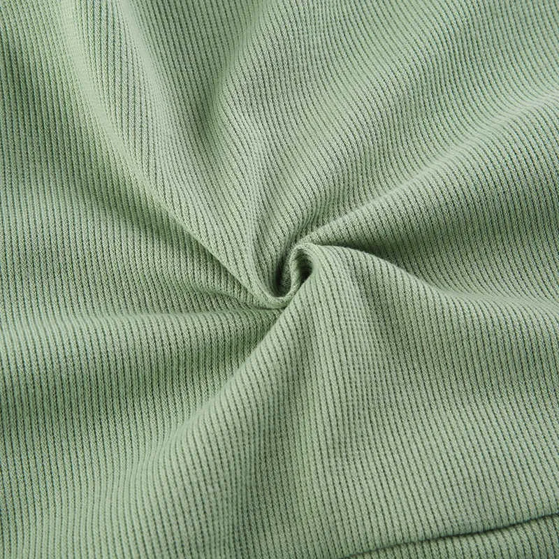 BIIKPIIKK Ribbed Solid Two Piece Set For Women Simple Casual Activewear ...