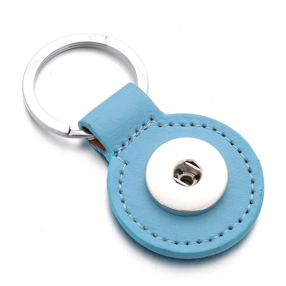 Star Shape PU Leather Star Keychain With Snap Button DIY Bag Charm ...