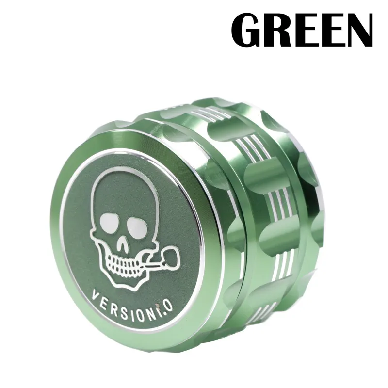 Smoking Tobacco Grinder Skull Metal Herb SharpStone Alloy 63mm 4Layers ...
