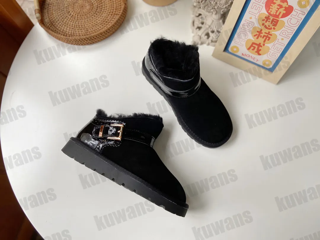 Womens Classic Mini Platform Snow Boots With Matte Fur Suede Sheepskin ...