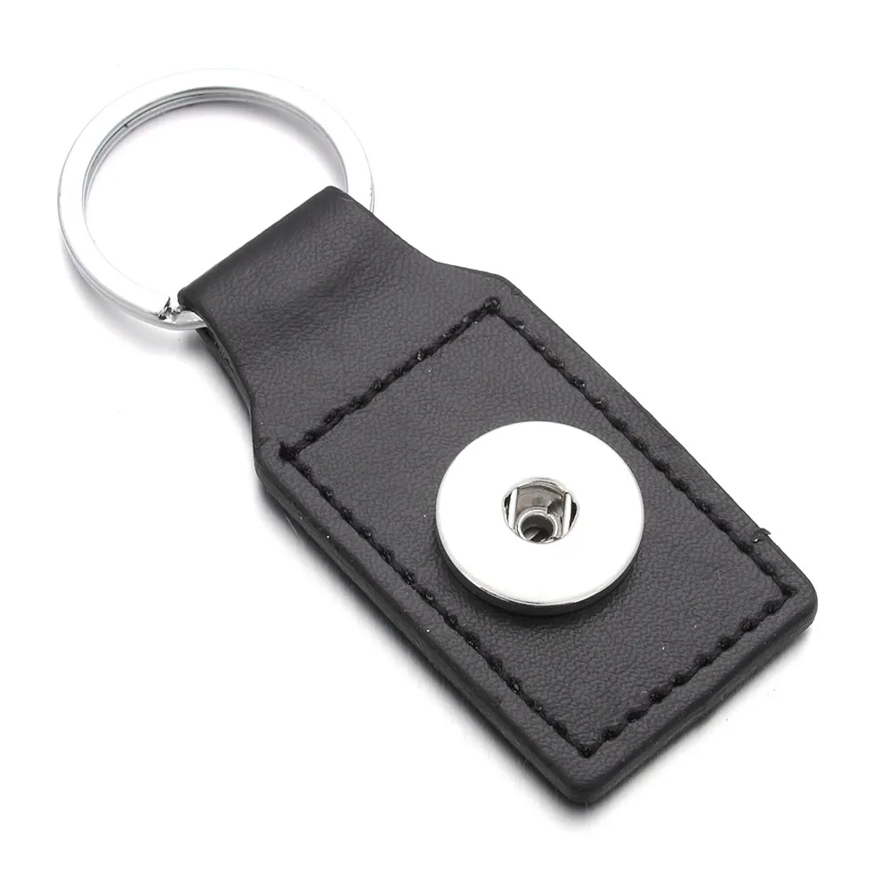 Star Shape PU Leather Star Keychain With Snap Button DIY Bag Charm ...