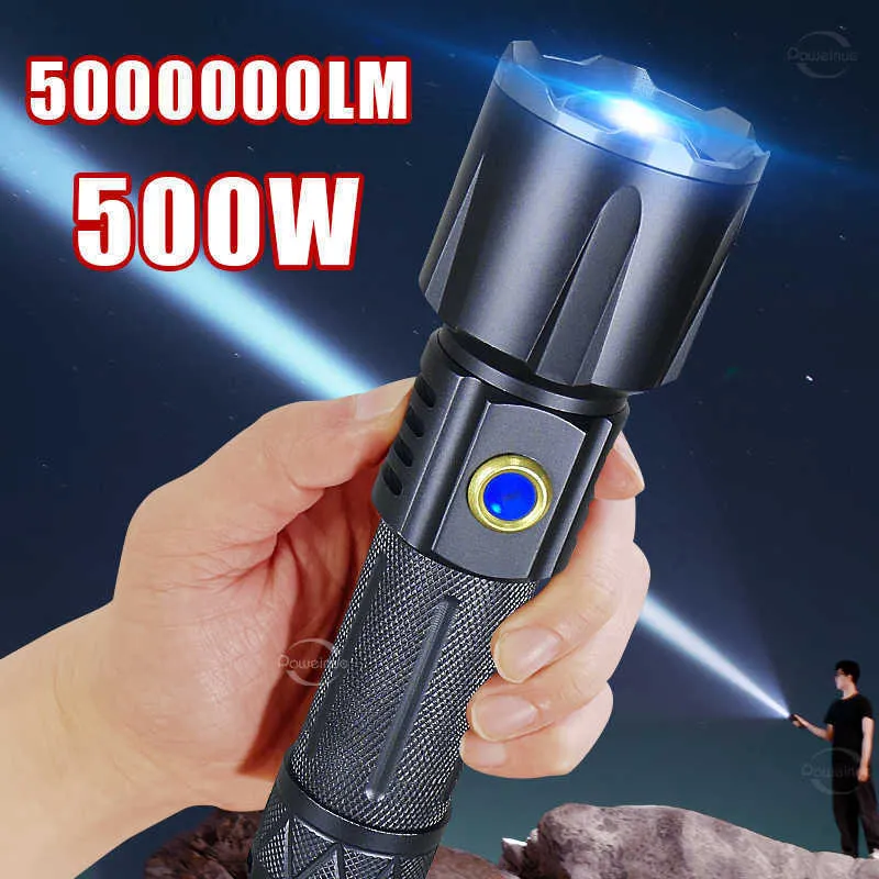 Flashlights Torches 5000000LM Super LED Flashlight Usb Rechargeable ...