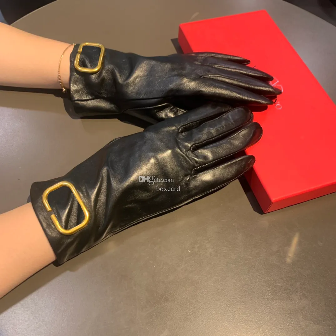 Classic Metal Letter Designer Gloves Women Leather... From Boxcard, $45 ...