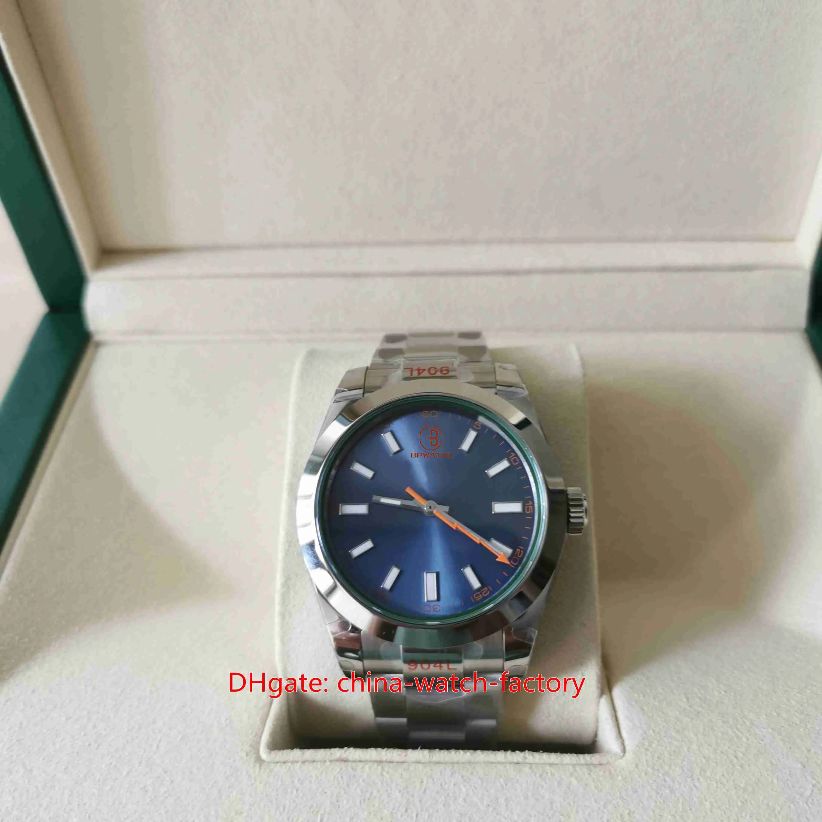 GM Maker Mens Watch 40mm 116400 116400GV 72400 Sky Blue Dial LumiNova ...