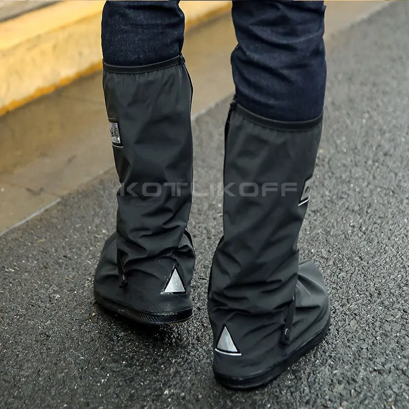Reusable Waterproof Shoe Covers - High Top Rain Boots Shoe Protector ...