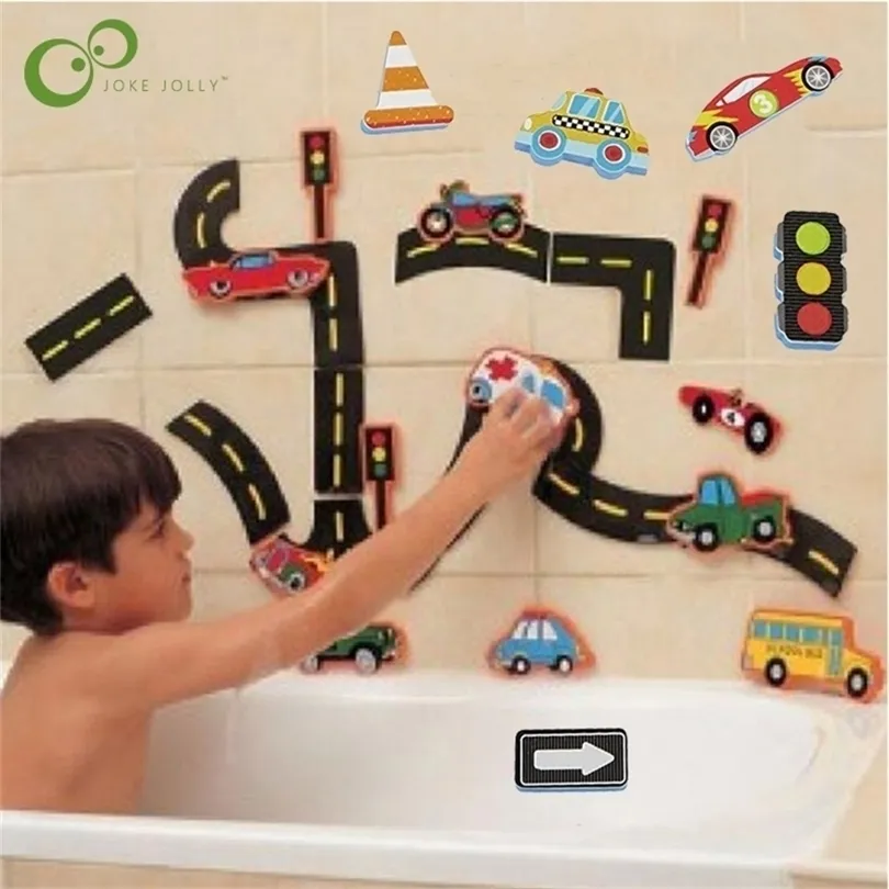 Soft EVA Bath Toys for Kids - Train & Vehicle Designs, Suction Cup Fun ...