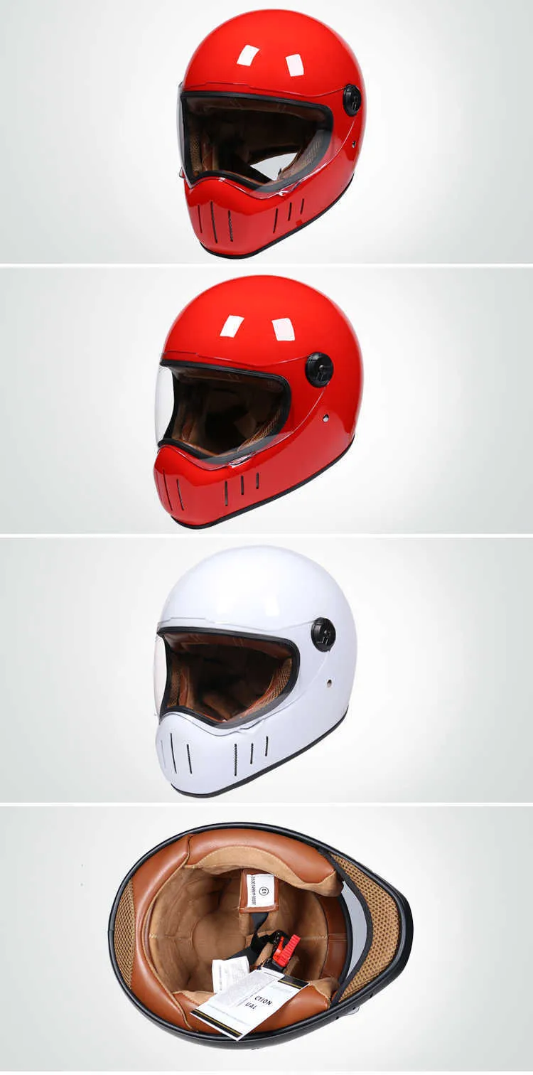 Vintage Full Face Cycle Gear Modular Helmets By Thompson Motorcyc Retro ...