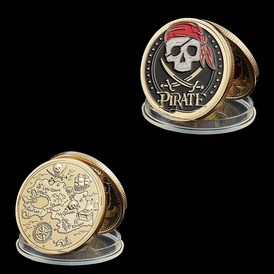 Skull Pirate Ship Gold Treasure Coin Craft Running Wild Collectible ...
