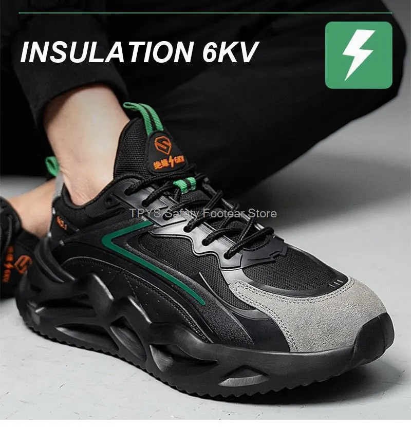 Electrician Shoes: 6kv Insulated Safety Boots With Plastic Toe, Anti ...